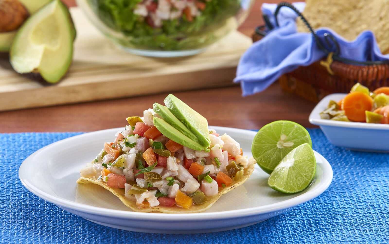Tostada De Ceviche De Pescado